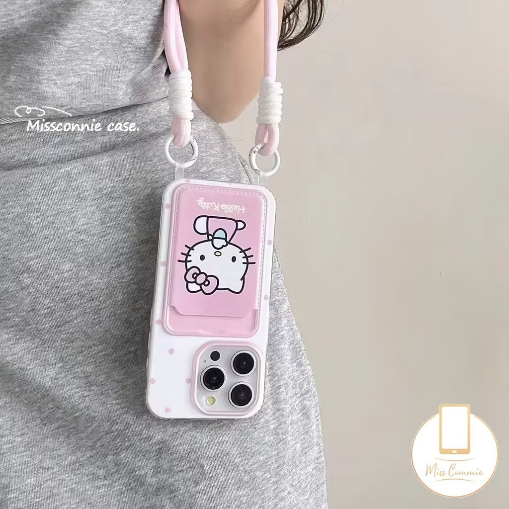 Creative Dual Tether Wallet Card Slot Case Compatible for IPhone 16 11 ...