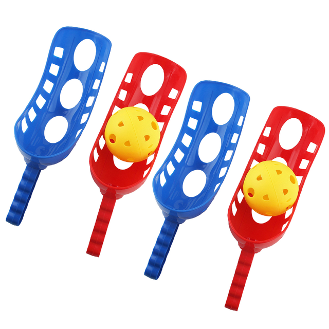 【Petalfall】2 Sets Scoop Catch Balls Kids Workout Set Trackball Game ...