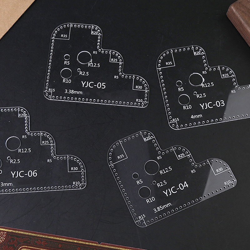 1pcs Leather Acrylic Cutting Template DIY Leathercraft Drawing ...