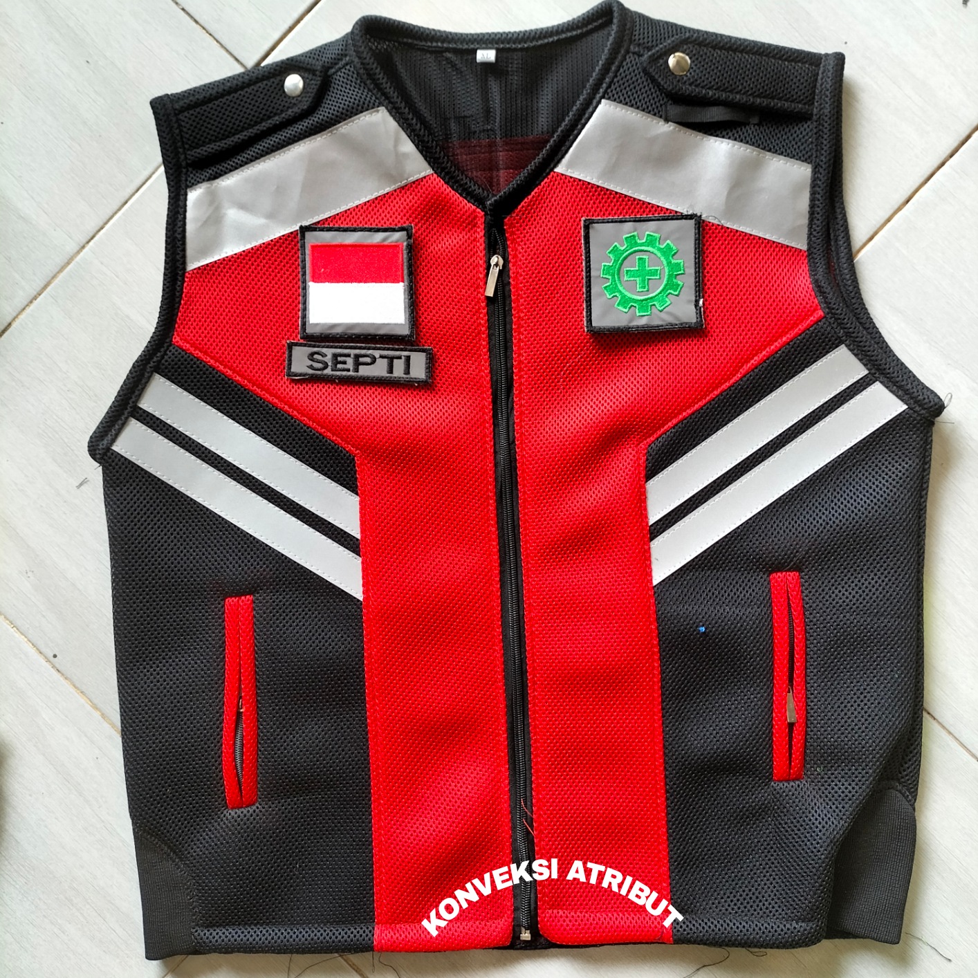 rompi safety proyek tambang lapangan k3 keren tebal | Lazada Indonesia