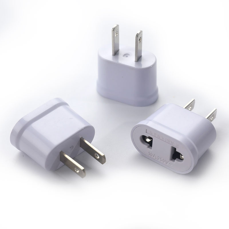 US Plug to EU Plug Round And Flat Dual-Purpose Conversion Plug ...