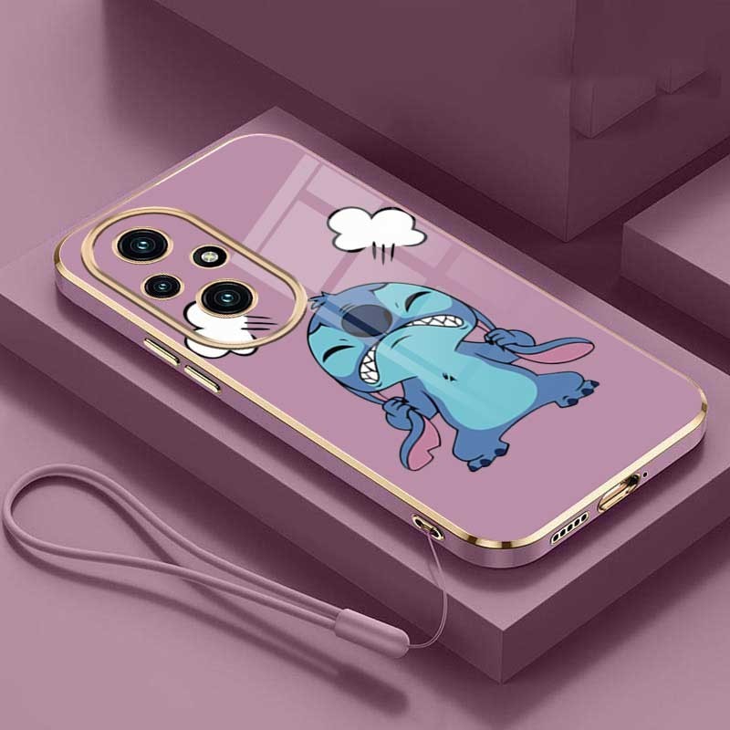 Honor 200 Pro 200Pro HONOR200 Lite Angry Stitch Soft Phone Case Upset Monster Cartoon Square ...