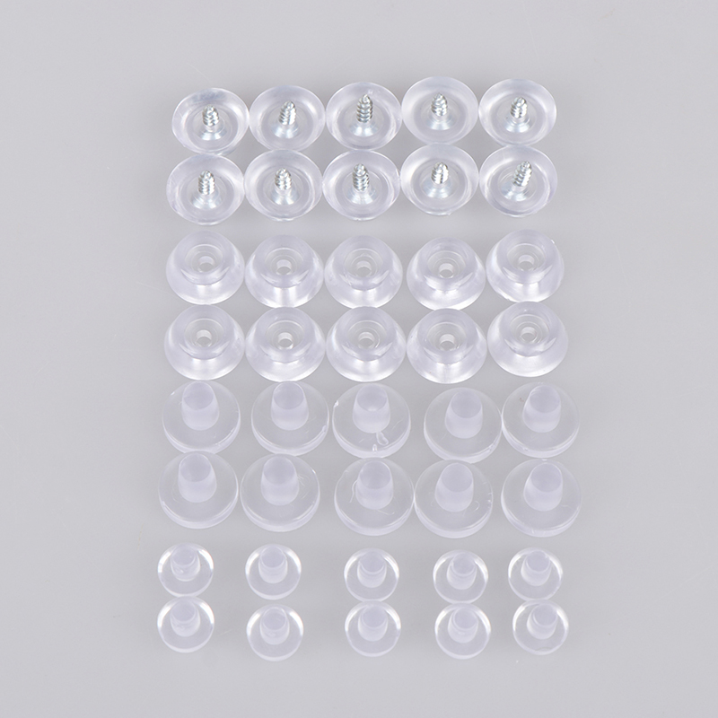 10Pcs Soft Clear Furniture Table Chair Leg Feet Glide Slide Pad Floor ...