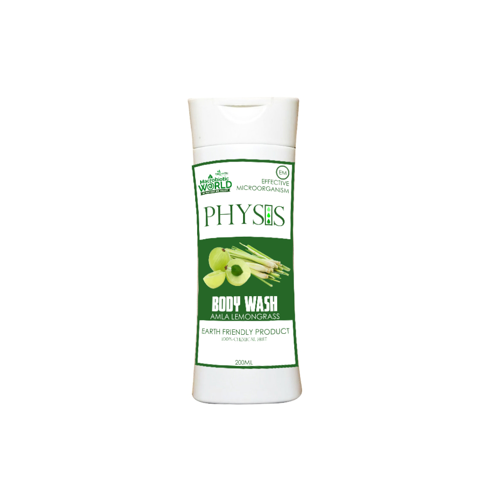 PHYSIS | BODY WASH AMLA & LEMONGRASS 200ML - Natural Efe Macrobiotic ...