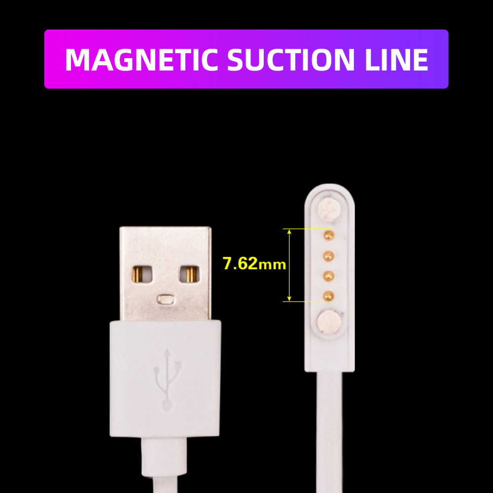 Ready Stock Universal Smart Watch Charger Magnetic Charging Cable 2 Pin ...