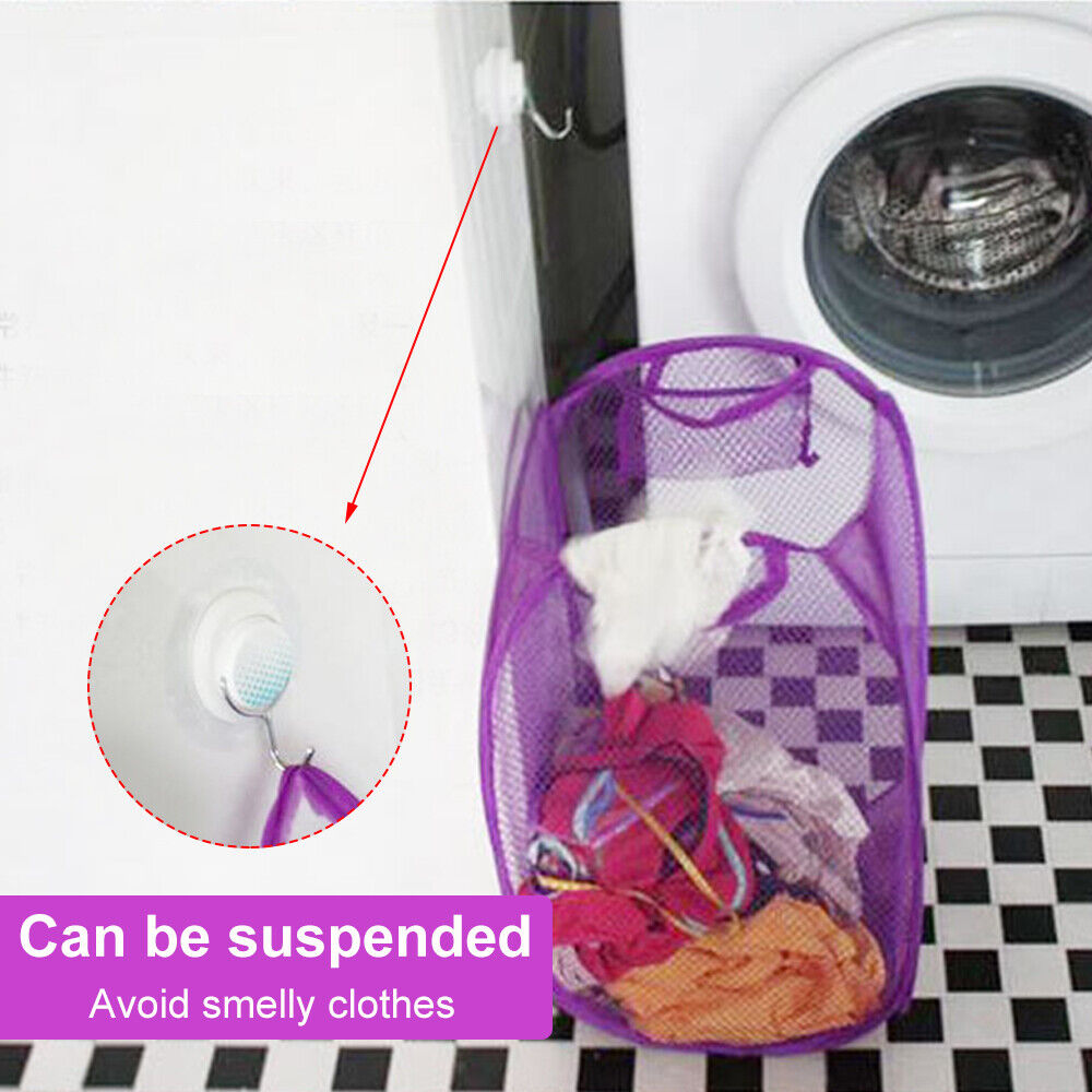 Laundry Bag Travel Dustbin Bag Clothes Bin Toys Storage Bin Foldable ...