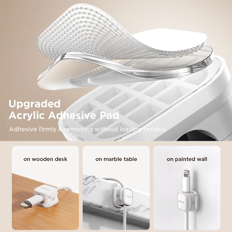 Joyroom 6 Pack Magnetic Cable Clip Cable Holder Adhesive Wire Keeper ...