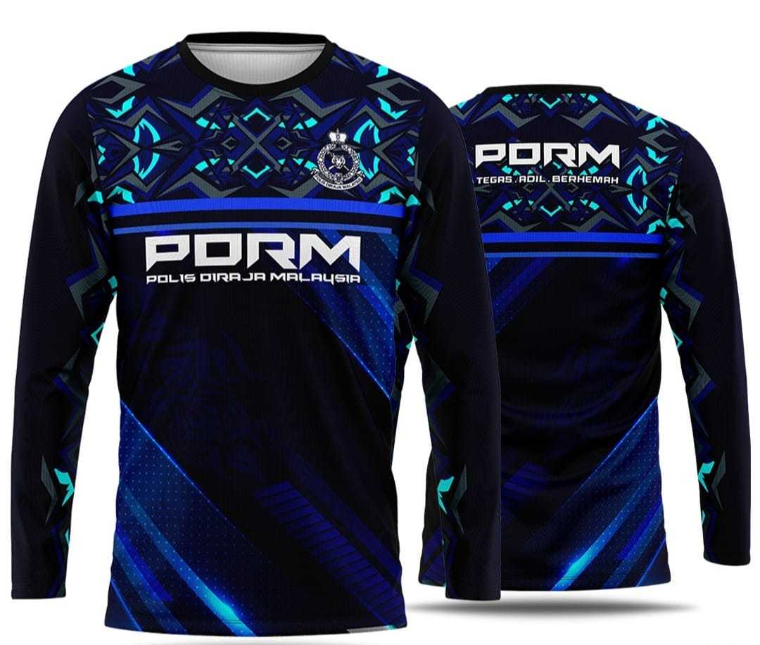MALAYSIA PDRM SPECIAL EDITION - TEGAS ADIL BERHEMAH 3D ALL PRINT POLO ...