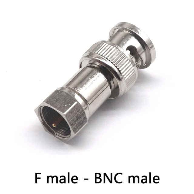 Bnc To F Tv Female Male Straight Connector F To Bnc Quick Plug Adapter ...