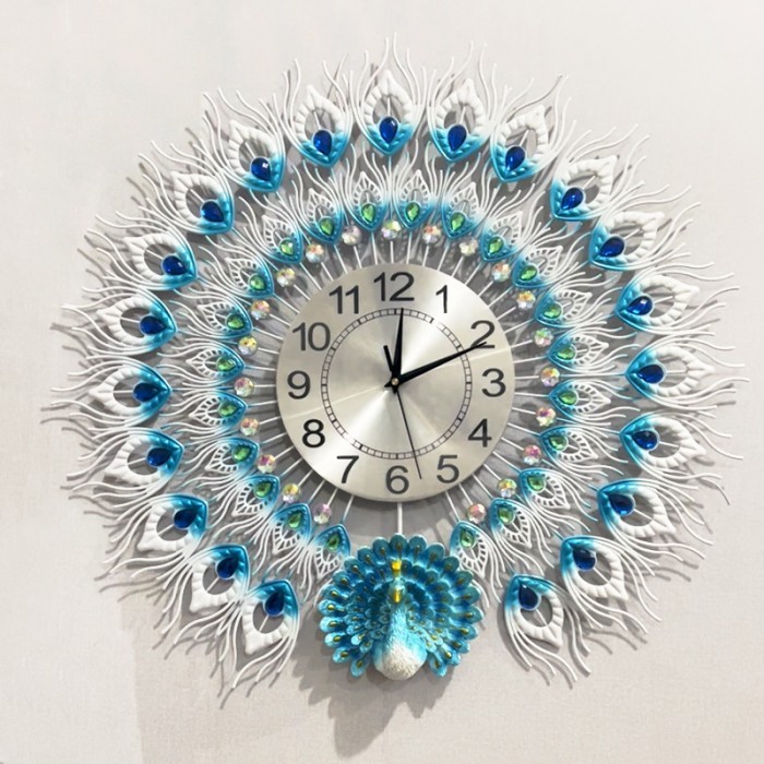 Dekorasi Jam Kuarsa Atmosfer / Jam Dinding Besar Merak Ruang Tamu ...