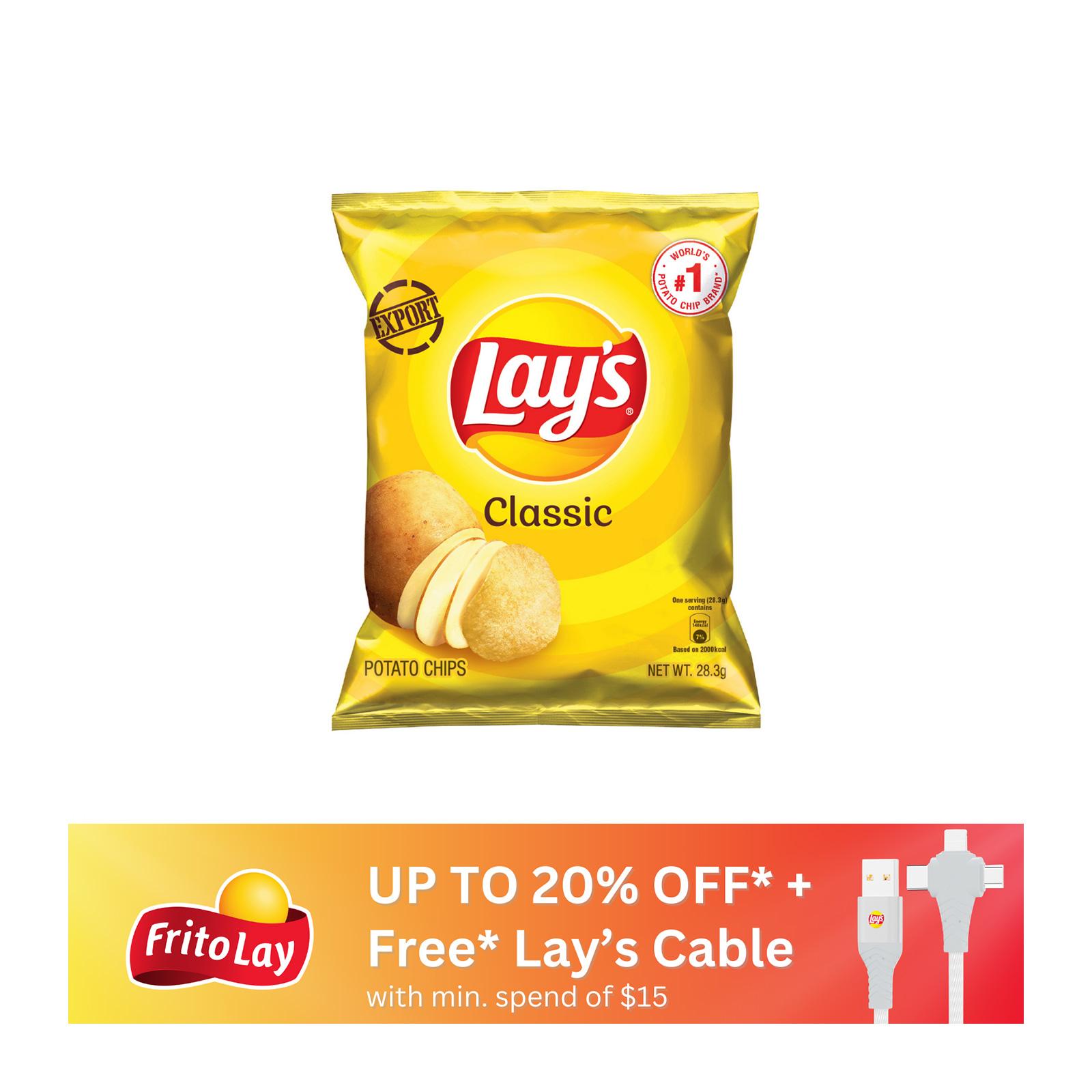 Lay's Classic Potato Chips 28.3G | Lazada Singapore