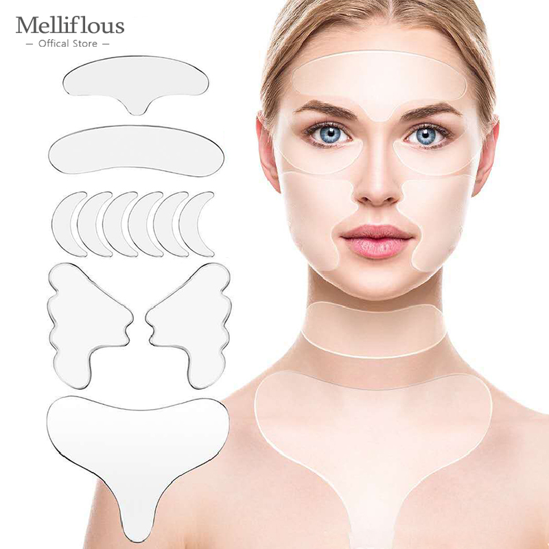 Ranggense Profesional 16Pieces Reusable Silicone Anti-Wrinkle Pad Patch ...