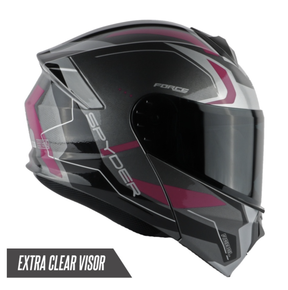 Spyder Modular Helmet with Dual Visor FORCE GD Series 3 (Free Extra ...
