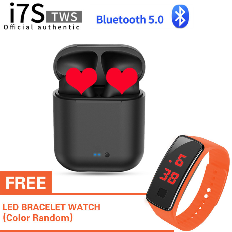 【With Free LED Watch】COD I7S TWS Mini Wireless Earphones With Charging ...