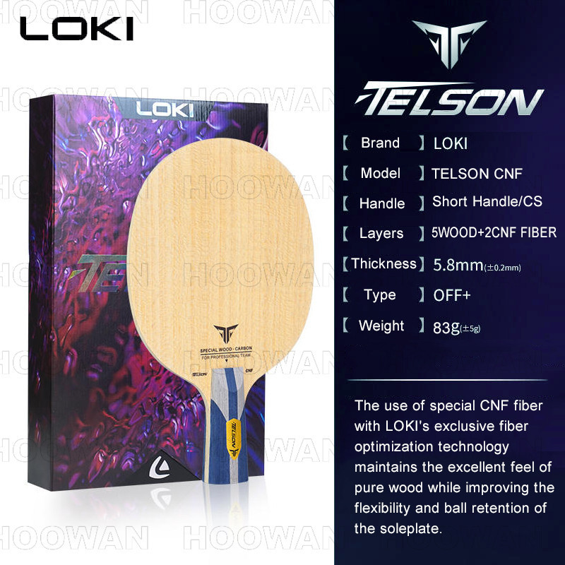 Logi TELSON CNF ใบพัดลายกีฬาปิงปองปิงปองค้างคาวนาโน CNF ภายนอกสำหรับโจมตีอย่างรวดเร็ว | Lazada.co.th