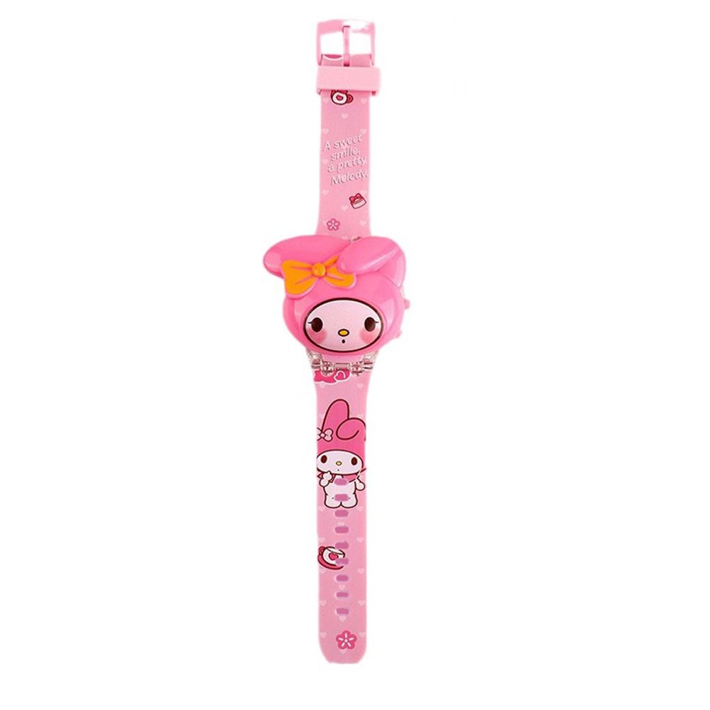 Sanrio Kuromi Children Led Watch Flip Luminous Music Watches 3D Cartoon ...