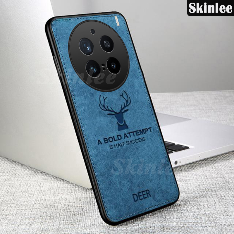 Phone case For Vivo X200 Pro Back cover Luxuy Brand Cloth Texture Deer ...