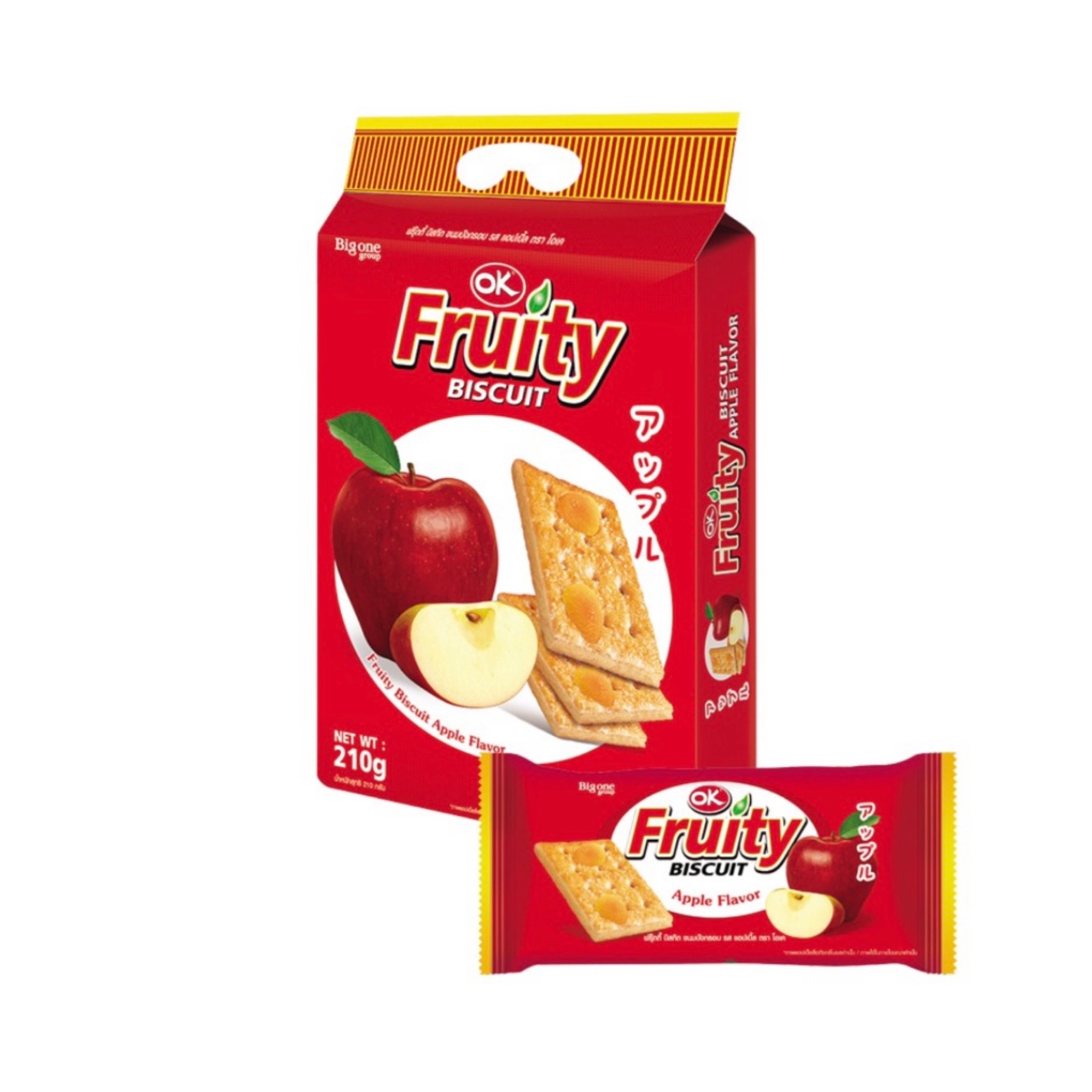 OK Fruity Biscuit โอเค ฟรุ๊ตตี้ บิสกิต 210 กรัม - P’ CHEPO - ThaiPick