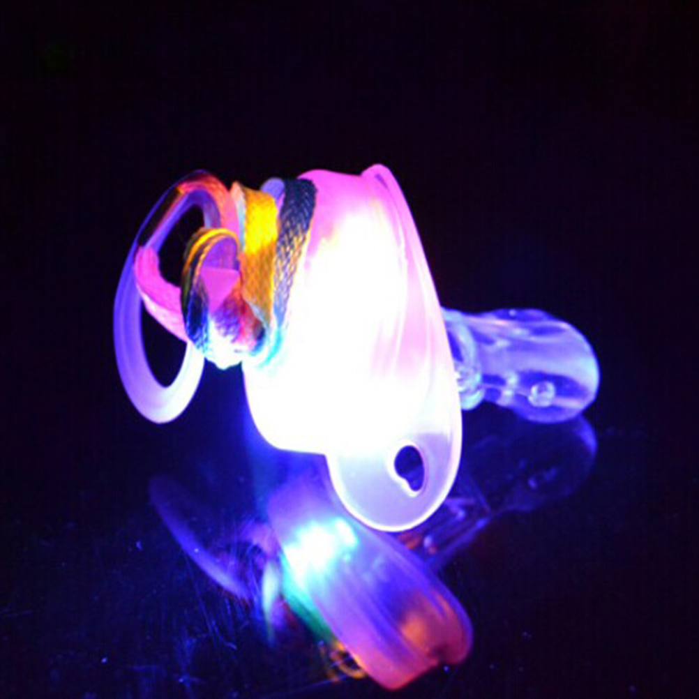 Fashion Pacifier Whistle Party Fun Toy LED Flashing Flash Glow Sticks ...