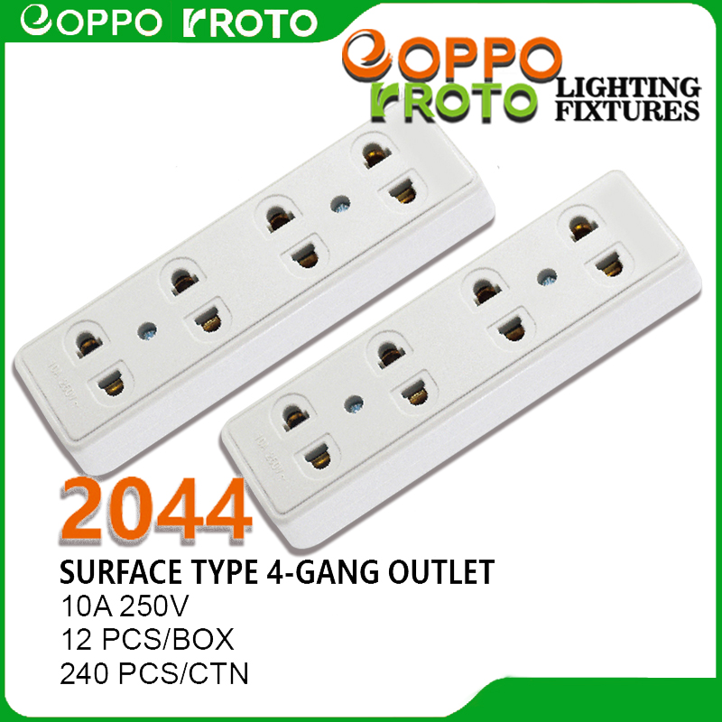 SURFACE TYPE OUTLET (2044) 12pcs EOPPO/ROTO | Lazada PH