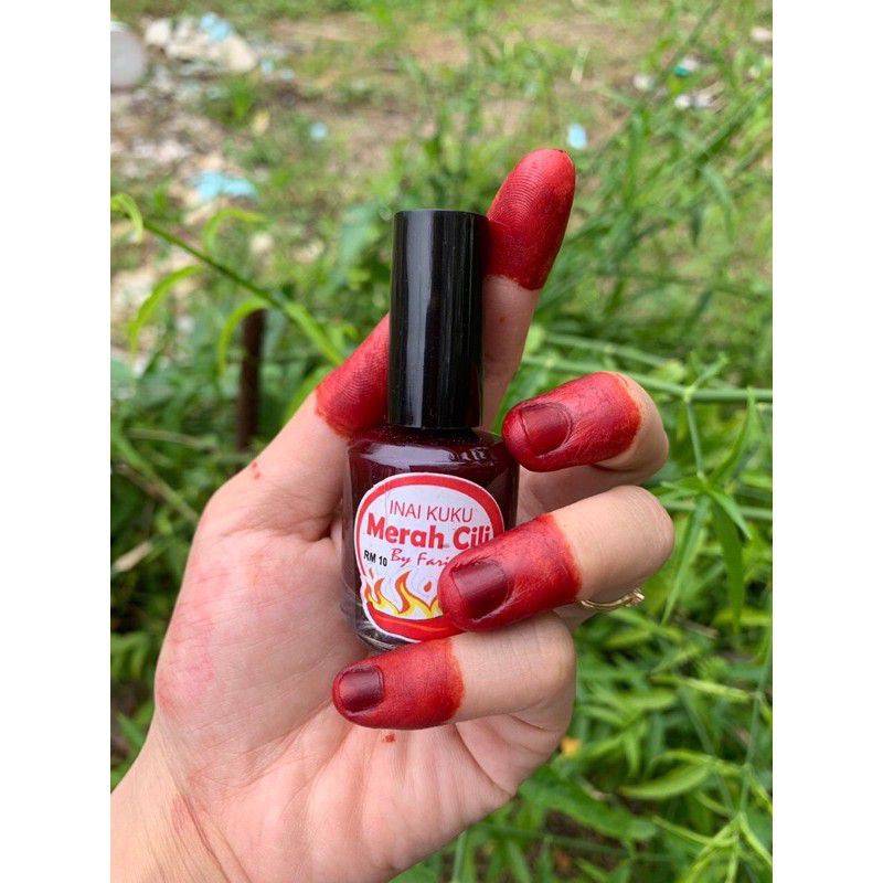 Inai Kuku Merah Cili | Lazada