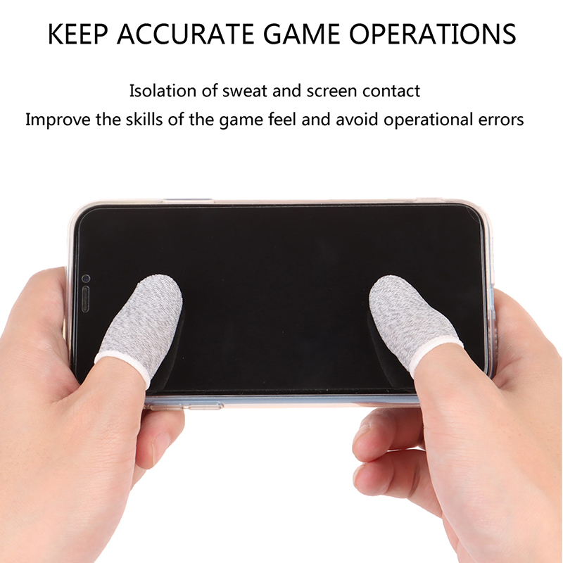 10Pcs Mobile Game Sweat-proof Fingers Gloves Touch Screen Thumbs Finger ...