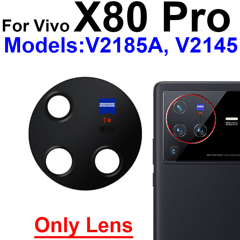 Back Camera Glass Lens For X50 X60 X70 X80 X90 Pro Plus Pro Rear Camera ...