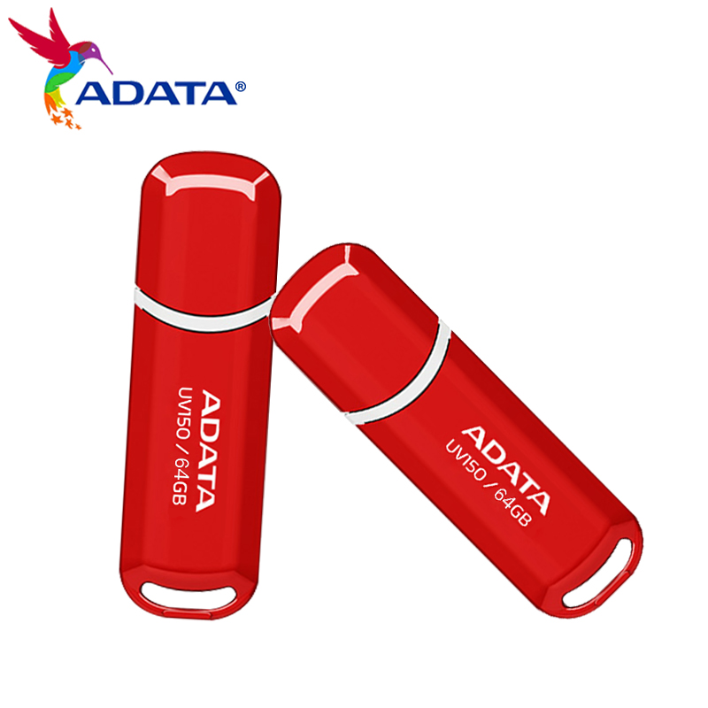 ADATA USB Flash Drive 64GB USB 3.2 Pen Drive 32GB UV150 Pendrive Red ...
