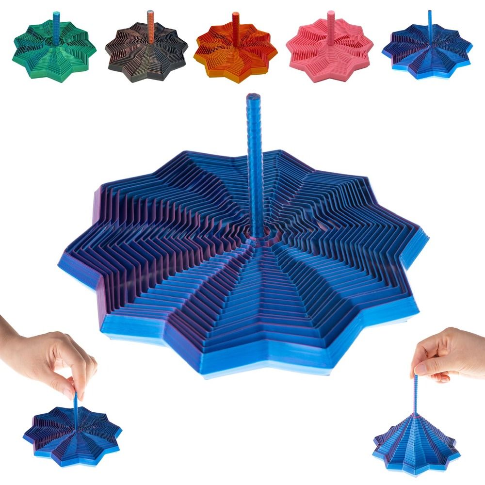 Funny 3D Printing Fractal Fidget Star Model Expanded Geometric Design ...