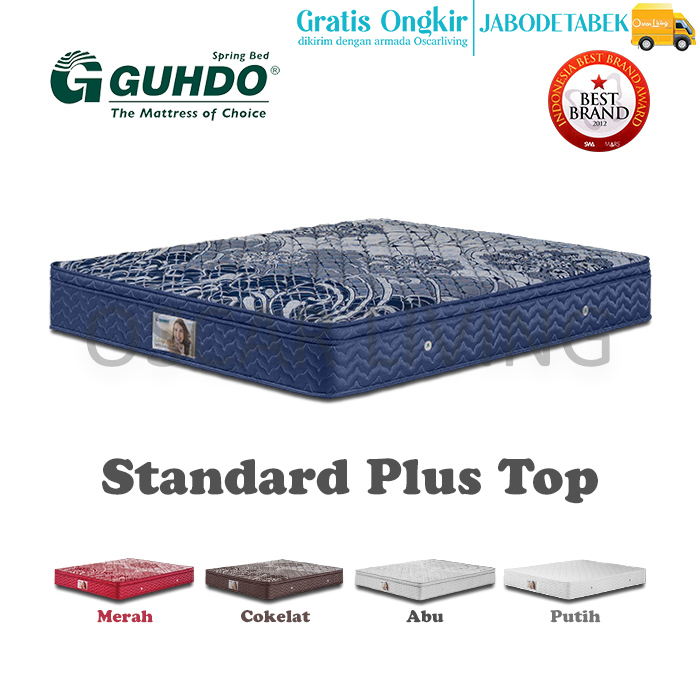 Guhdo Standard Plushtop Kasur Springbed Tebal 26 Cm Uk 160 x 200 Cm - [Mattress Only/Khusus ...
