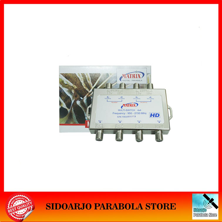 Multiswitch Parabola 2 LNB Satelit 4 Receiver Matrix MS 4x4 | Lazada ...