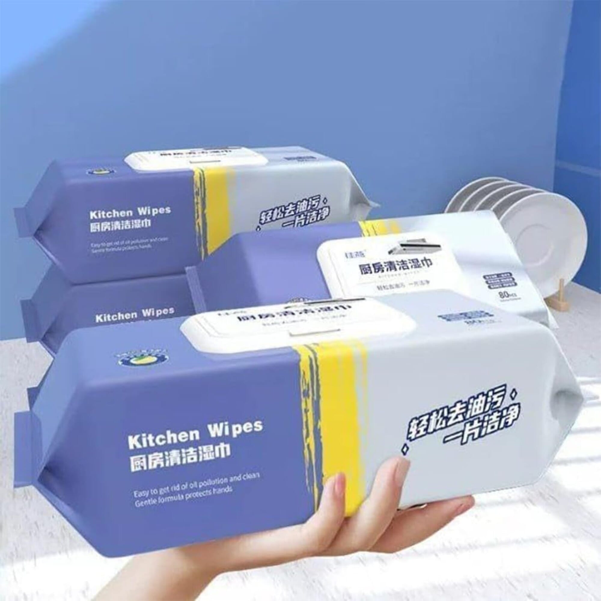 40 pcs Kitchen Cleaning Wipes | Strong Decontamination Kitchen Wipes ...
