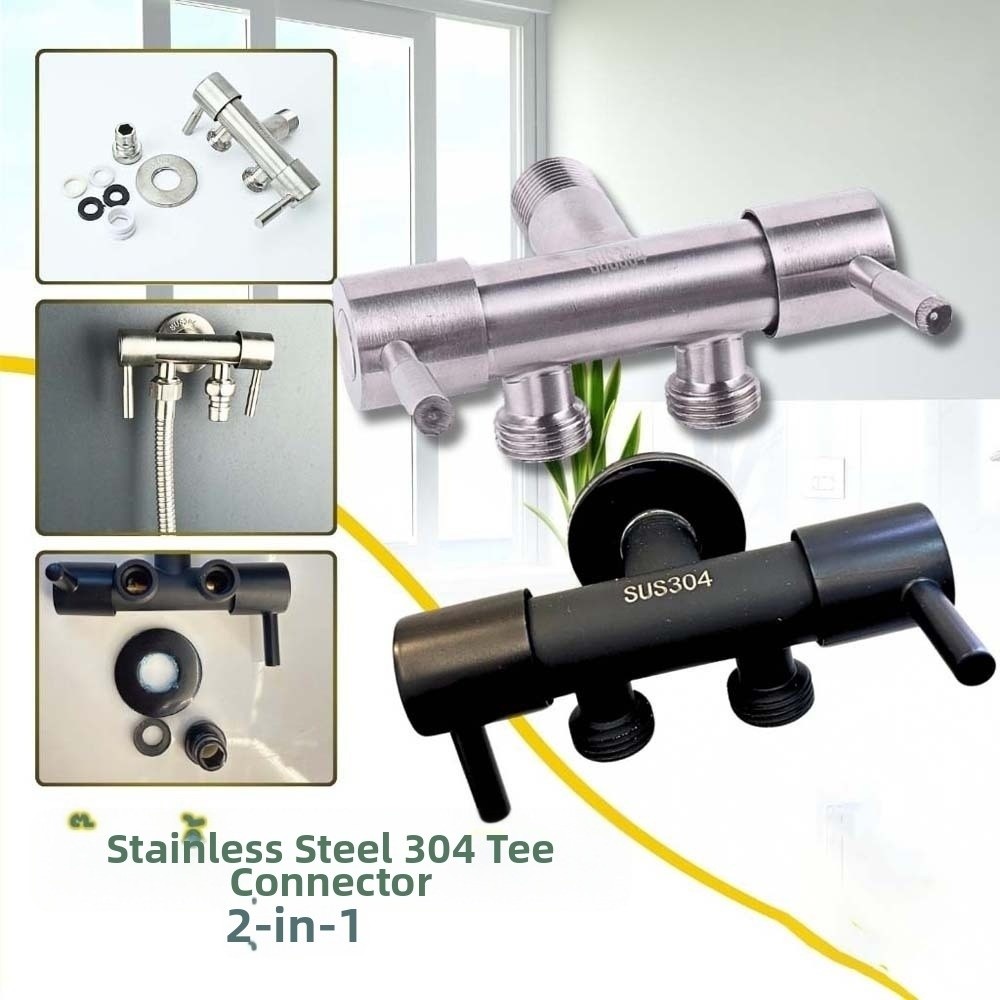 Angle Valve T-Adapter 3 Way Triage Valves Prevent Water Leakage Rust ...