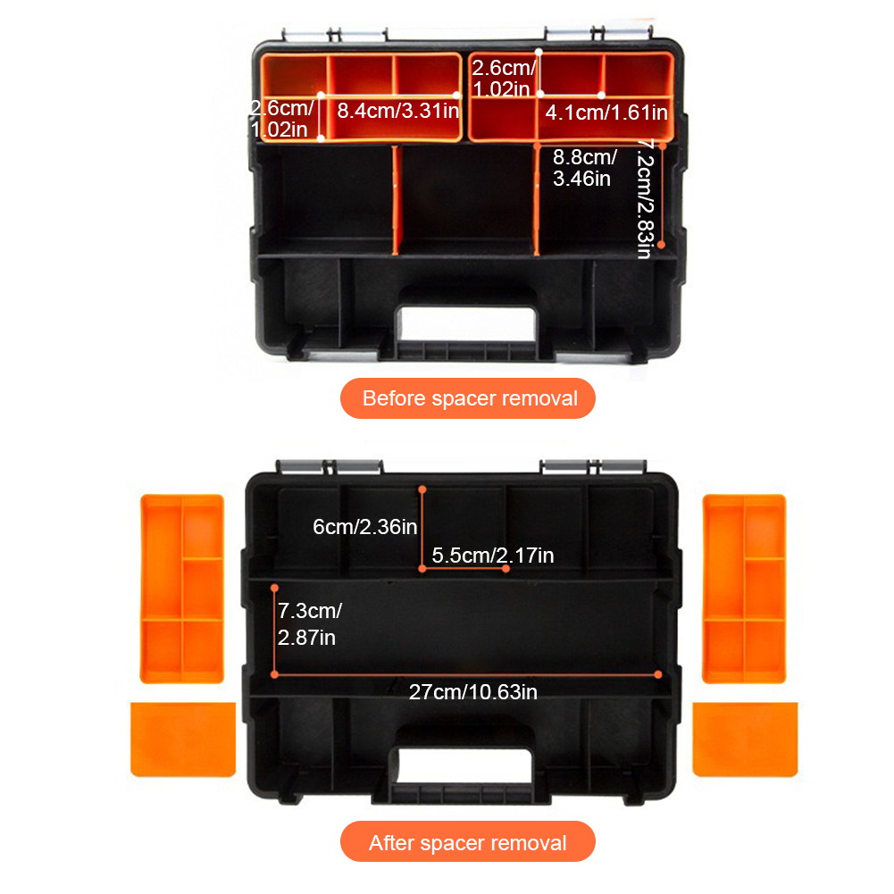 Transparent Assortment Box Wear Resist Small Parts Sorting Box ...