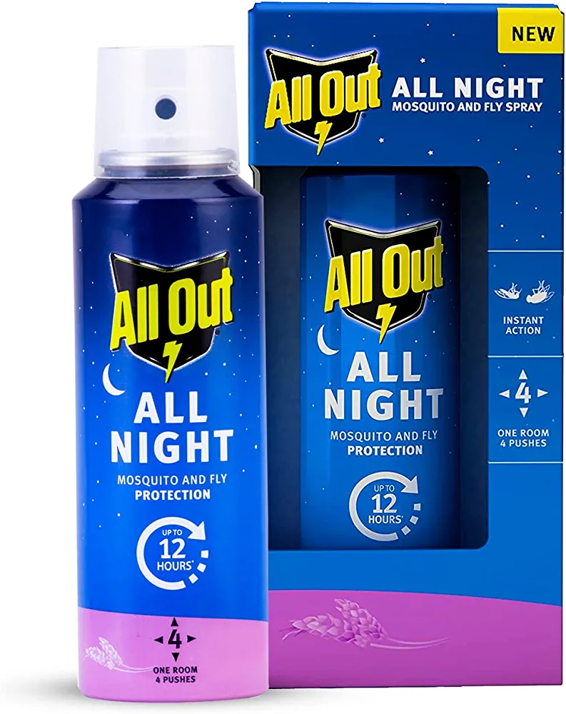 Four Sprays Game Finish All Out All Night Mosquito and Fly Spray (15 ml ...