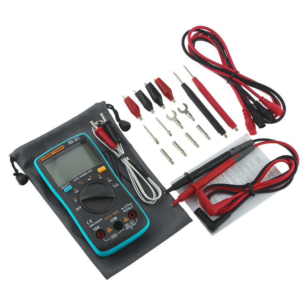 ANENG AN8002 Digital Multimeter 6000 Counts Multimetro Multitester ...