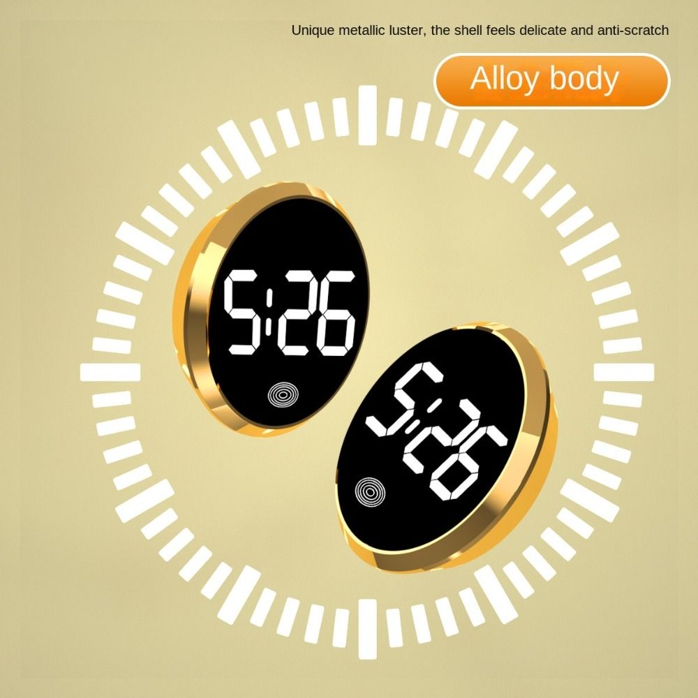 Multi-purpose Touch-Activated Car Dashboard Clock Mini LED Time Display ...