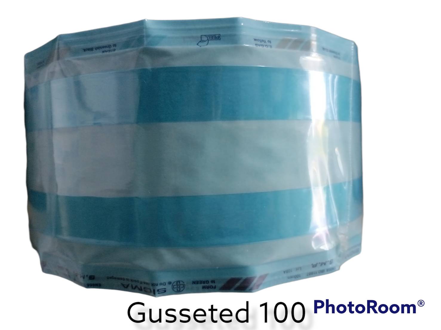 Sterilization Gusseted roll :ซองสเตอร์ไรด์60g สีฟ้ำ GUSSETED | Lazada.co.th