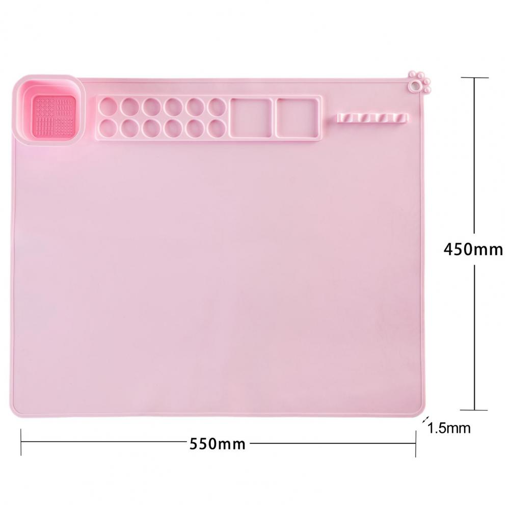【The Quiet Page】Painting Mat Non-Stick Silicone Art Mat With Washing ...