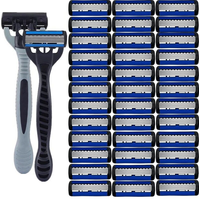 【100%-original】 6-layer stainless steel shaver, men's classic shaver ...