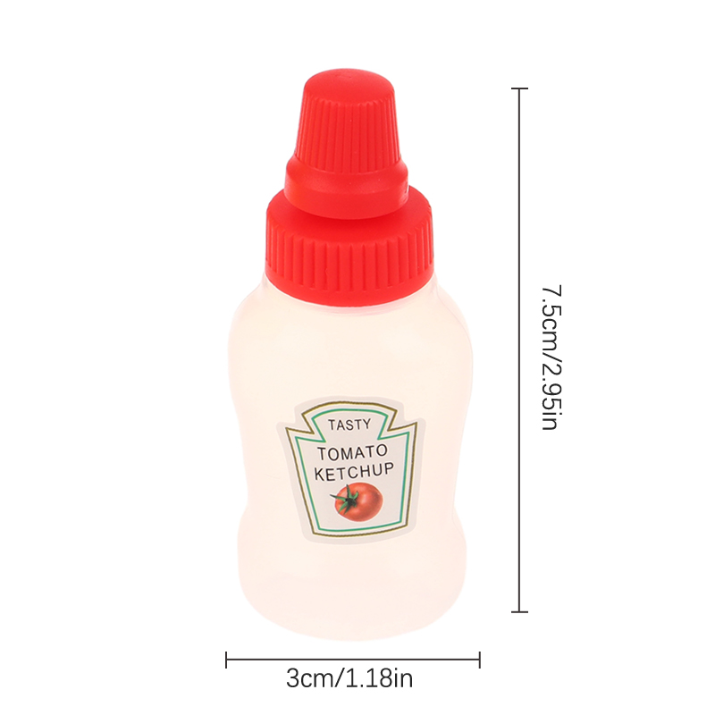 4Pcs/set Mini Sauce Bottle Ketchup Honey Salad Containers Bottles ...