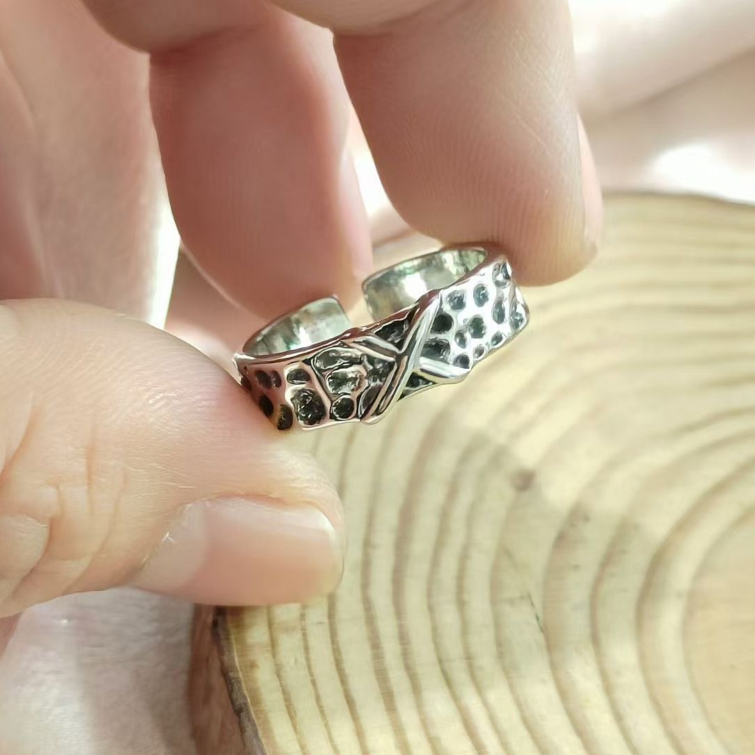 【New arrival】X Unknown Ring Men's Simple Personality Hip-Hop Letter ...