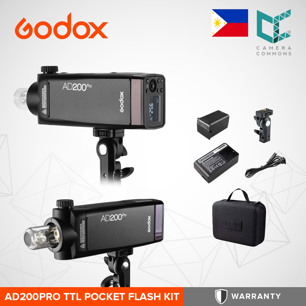 Godox AD200Pro TTL Pocket Flash Kit AD200 Pro Strobe | Lazada PH