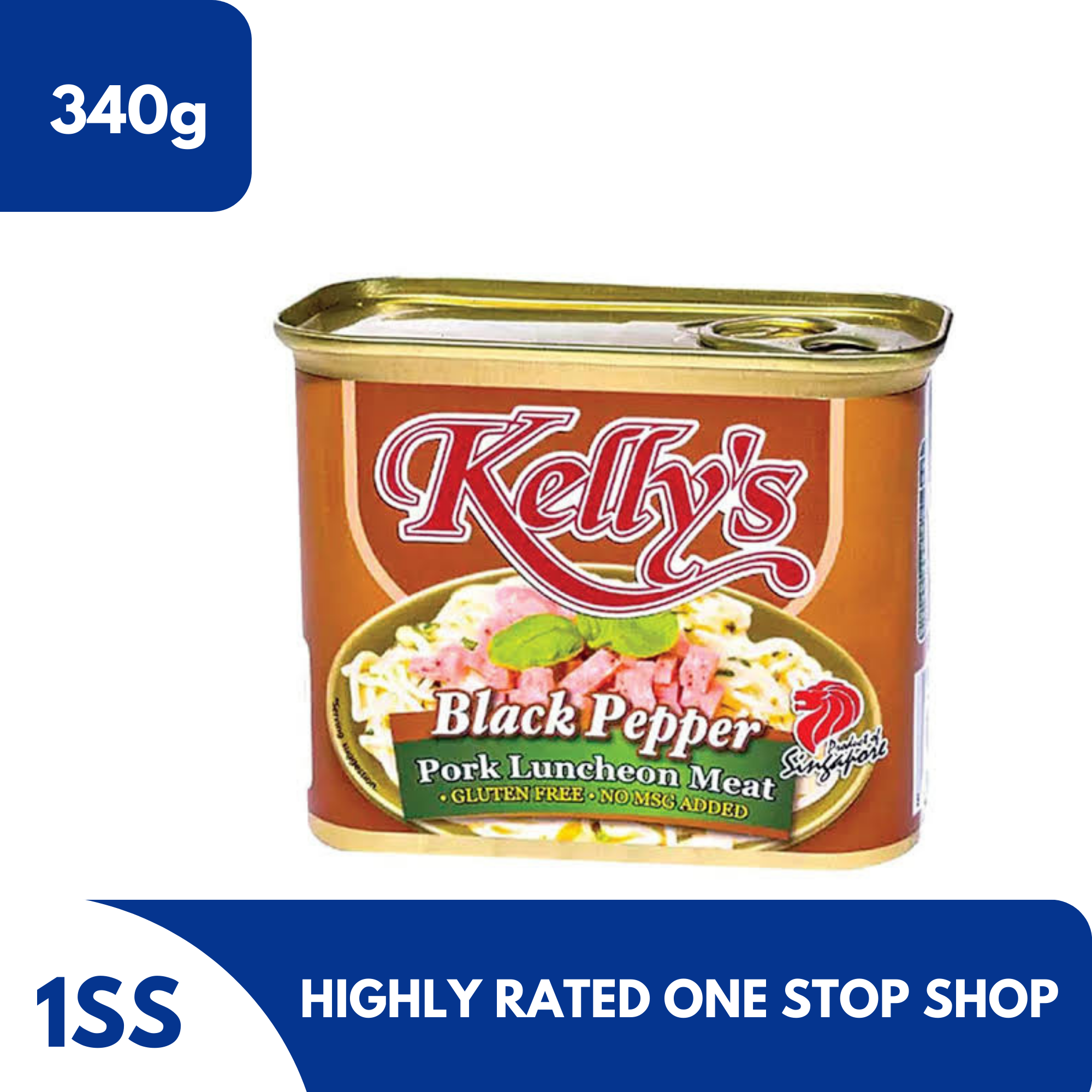 Kelly's Black Pepper Pork Luncheon Meat, 340g | Lazada PH