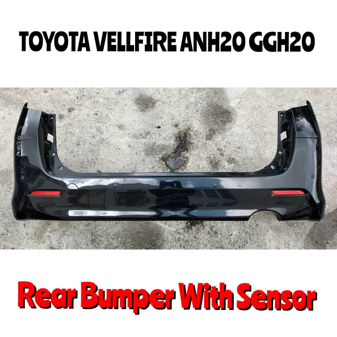 🇯🇵🇯🇵 Toyota Vellfire ANH20 GGH20 Rear Bumper With Sensor / Bumper ...