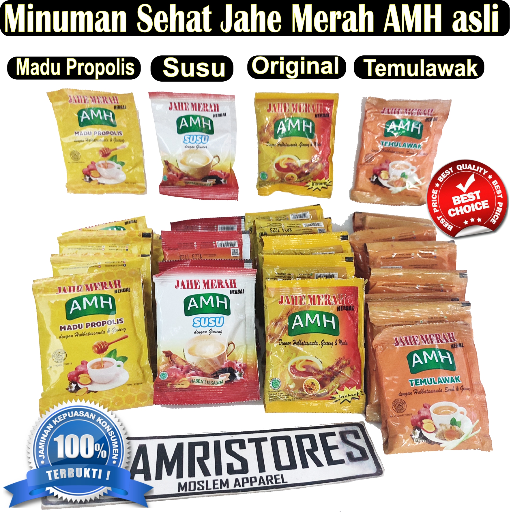 minuman kesehatan jahe merah AMH tersedia banyak varian rasa jahe susu ...