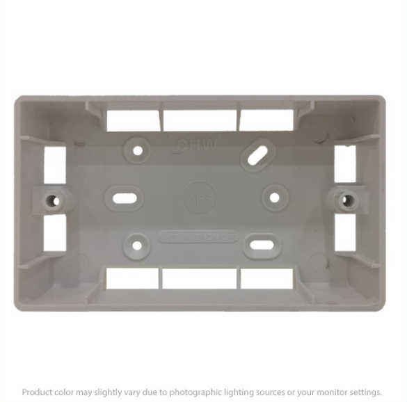 2Gang/ Twin CHW Mounting Box (Rounded corners) for AvatarOn Twin/ 2Gang ...