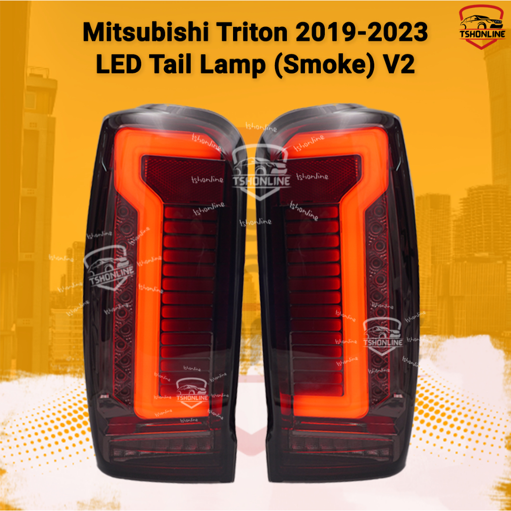 Mitsubishi Triton 2019-2023 Tail Lamp With Signal Running LED (Dark ...