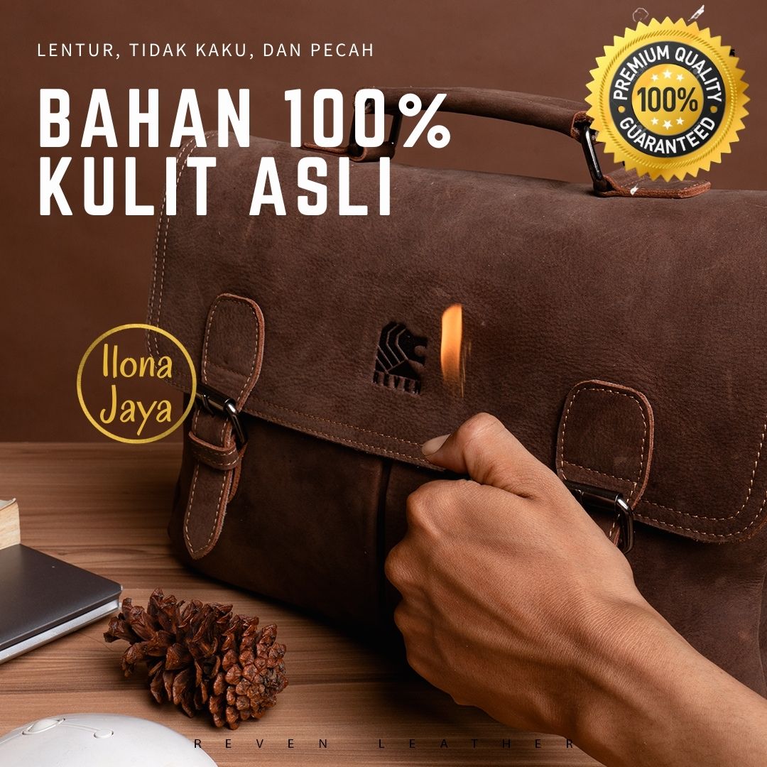 Tas Pria Kulit Laptop Premium Selempang Slingbag Branded Sapi | Lazada ...