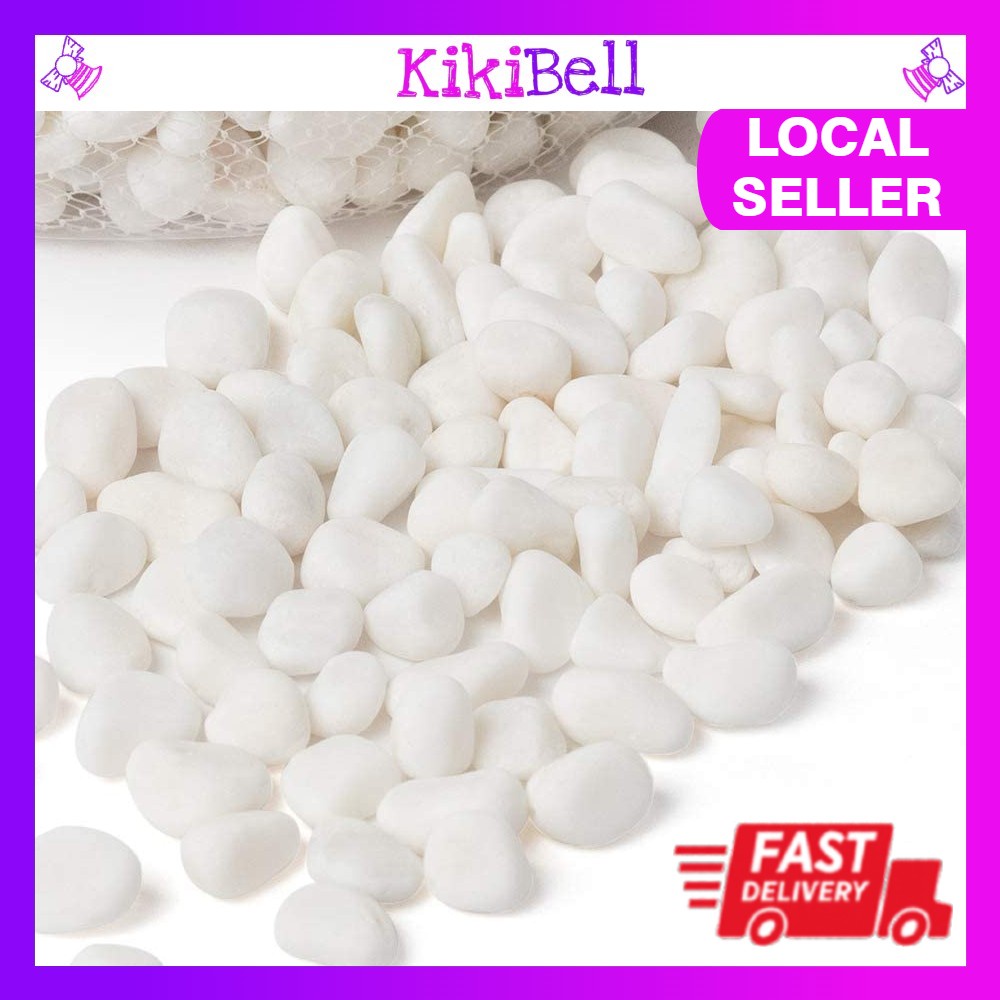 500g White Pebbles 5-40mm Fish Tank Aquarium Stone Flower Decoration ...